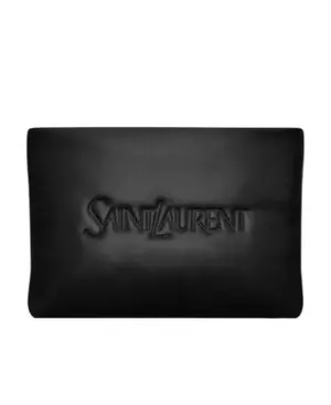 Saint Laurent Small Puffy Pouch - Black