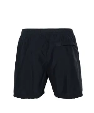 Stone Island Logo Patch Swim Shorts - Blue