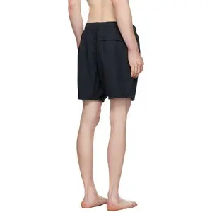 Stone Island Logo Patch Swim Shorts - Blue