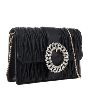 Miu Miu Matelassé Chain Shoulder Bag With Embellished Clasp