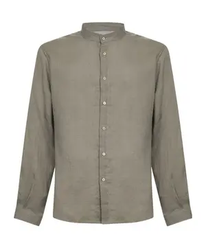 Brunello Cucinelli Long Sleeved Buttoned Shirt - Gray