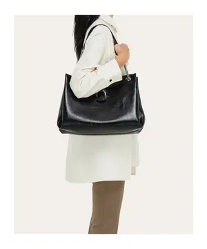 FERRAGAMO Top Handle Tote Bag - Black