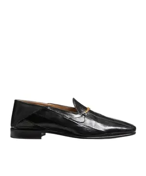 Valentino Garavani Patent Leather Vlogo Chain Loafers