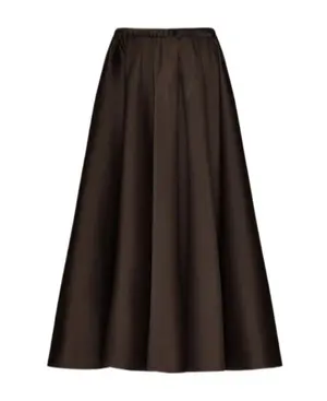 Valentino Garavani High Waisted Pleated Midi Skirt
