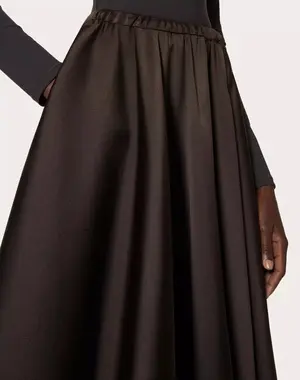 Valentino Garavani High Waisted Pleated Midi Skirt