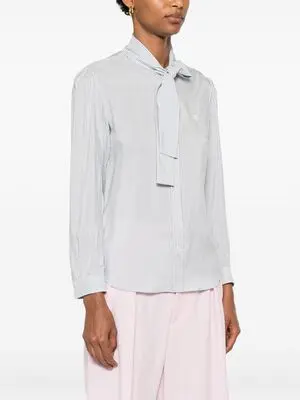 Celine Lavalliere Mia Shirt In Striped Silk