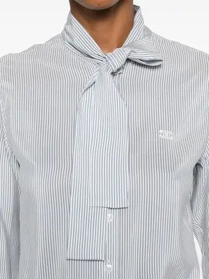 Celine Lavalliere Mia Shirt In Striped Silk