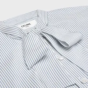 Celine Lavalliere Mia Shirt In Striped Silk