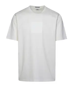 C.P. COMPANY Logo Patch Crewneck T-shirt - White