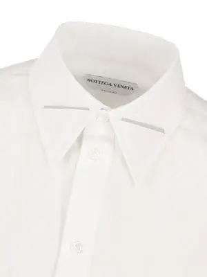 Bottega Veneta Embellished Collar Long-sleeved Shirt