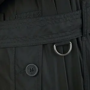 Burberry Double-breasted Trench Coat - Black