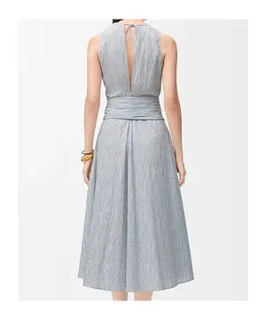 Loewe Striped Asymmetric Hem Dress