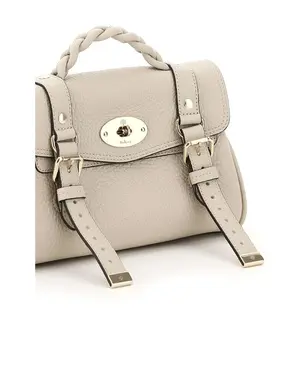 Mulberry Alexa Buckled Mini Crossbody Bag - Nude