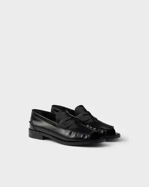 Prada Logo-printed Penny Loafers