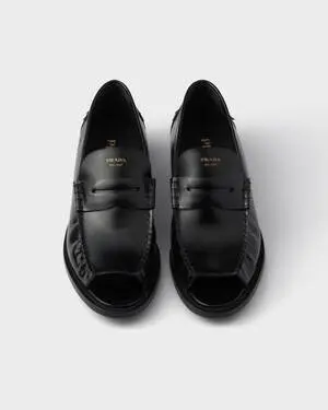 Prada Logo-printed Penny Loafers