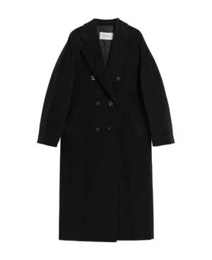 Max Mara Madame Double-breasted Coat - Black