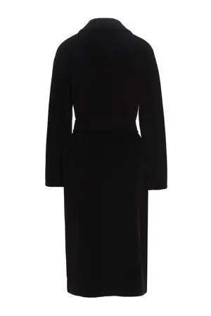 Max Mara Madame Double-breasted Coat - Black