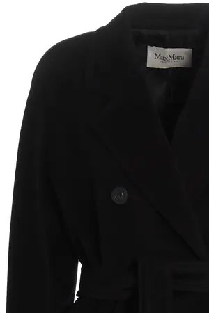 Max Mara Madame Double-breasted Coat - Black