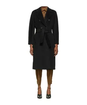 Max Mara Madame Double-breasted Coat - Black