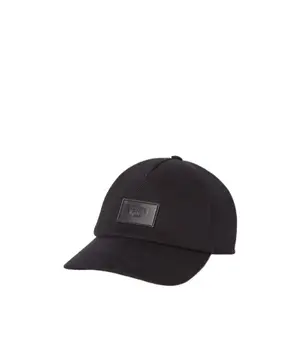Fendi Logo Patch Baseball Cap - Black