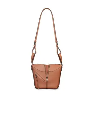 Loewe Hammock Logo Embossed Shoulder Bag - Tan