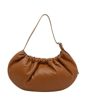 A.p.c. Ruched Logo Detailed Handbag - Brown