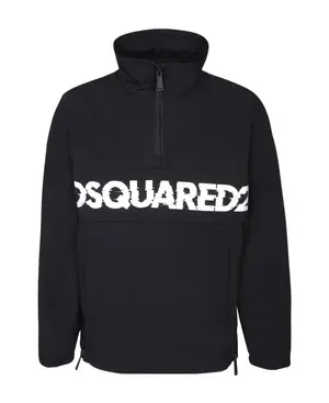 Dsquared2 Logo High Neck Zip-up Jacket