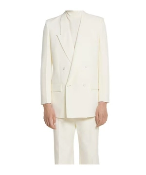 Gucci Double-breasted Peak Lapel Technical Panama Jacket