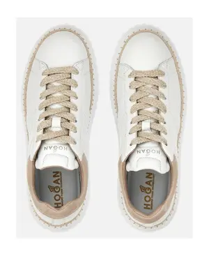 Hogan Platform Lace-up Sneakers - White