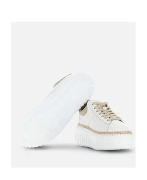 Hogan Platform Lace-up Sneakers - White