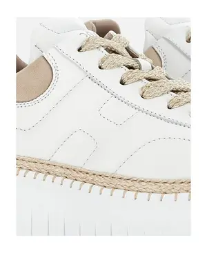 Hogan Platform Lace-up Sneakers - White