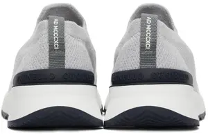 Brunello Cucinelli Knitted Lace-up Sneakers - Grey