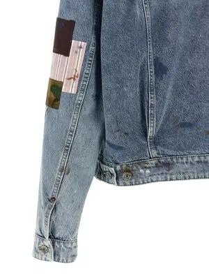 Dsquared2 Rebel Patchwork Denim Jacket