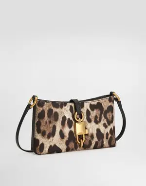 Dolce & Gabbana Leopard-printed Lock Shoulder Bag - Black