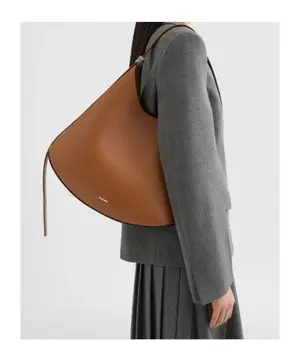 JIL SANDER Eldorado Medium Shoulder Bag - Hazelnut Color