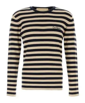 Valentino Garavani Striped Knitted Jumper - Black