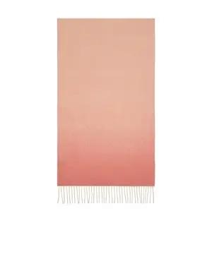 FERRAGAMO Ombr-effect Fringed Scarf - Pink