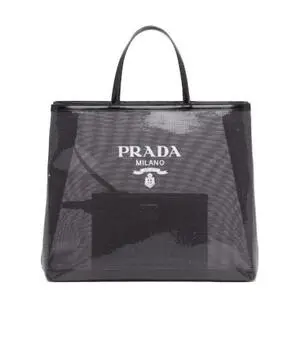 Prada Sequined Mesh Tote Bag
