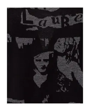 Saint Laurent Jacquard Logo Crewneck T-shirt