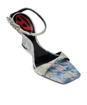 DIESEL® D-amber Wedge Sandals - Light Blue