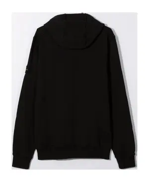 Stone Island Compass Patch Hoodie - Black