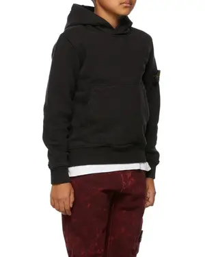 Stone Island Compass Patch Hoodie - Black