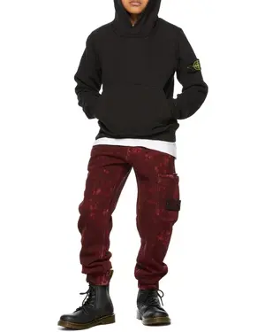 Stone Island Compass Patch Hoodie - Black