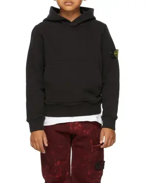Stone Island Compass Patch Hoodie - Black