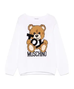 Moschino Teddy Bear Motif Sweater - White