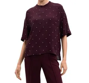 TWINSET Embellished Short Sleeve T-shirt - No