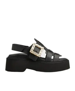ROGER VIVIER Embellished Platform Sandals