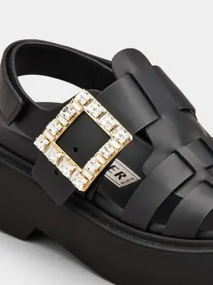 ROGER VIVIER Embellished Platform Sandals