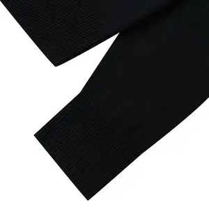 Burberry Icon Stripe Trim Wool Cashmere Sweater - Black