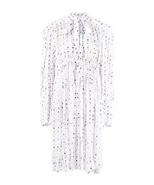 Balenciaga Graphic Printed Oversized Midi Dress - No